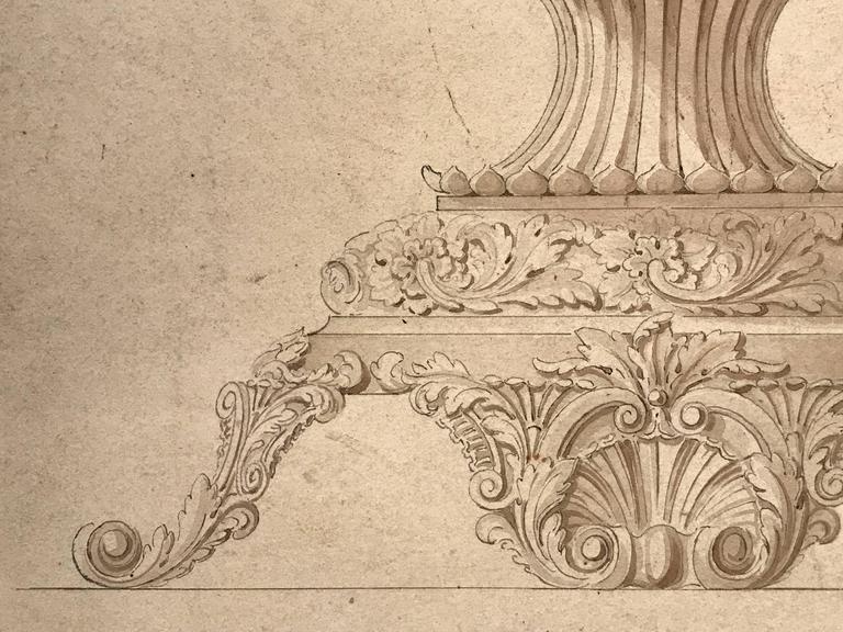 Unknown - Fine 18th Century French Rococo Drawing Jardiniere Wine ...