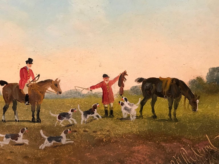 Philip Rideout - The English Fox Hunt Oil Painting at 1stDibs