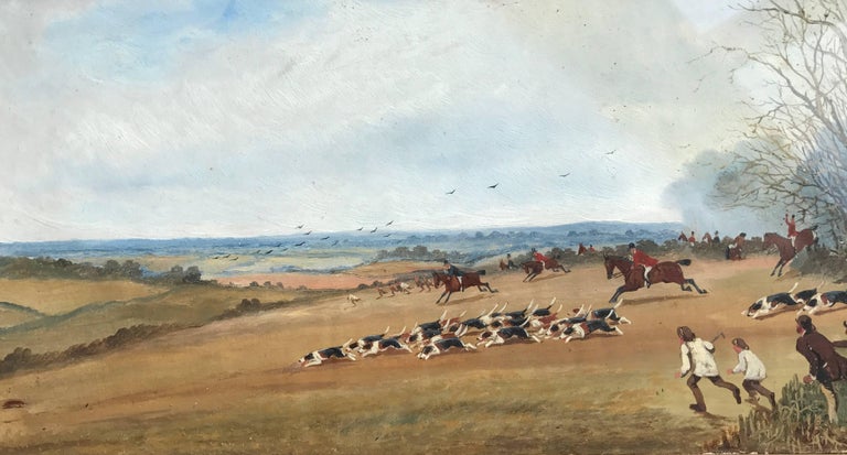 Sylvester Martin - Set of 4 Victorian Hunting Scene Oil Paintings at ...