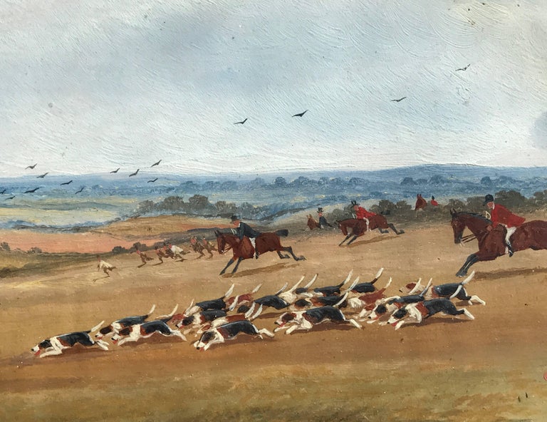 Sylvester Martin - Set of 4 Victorian Hunting Scene Oil Paintings at ...