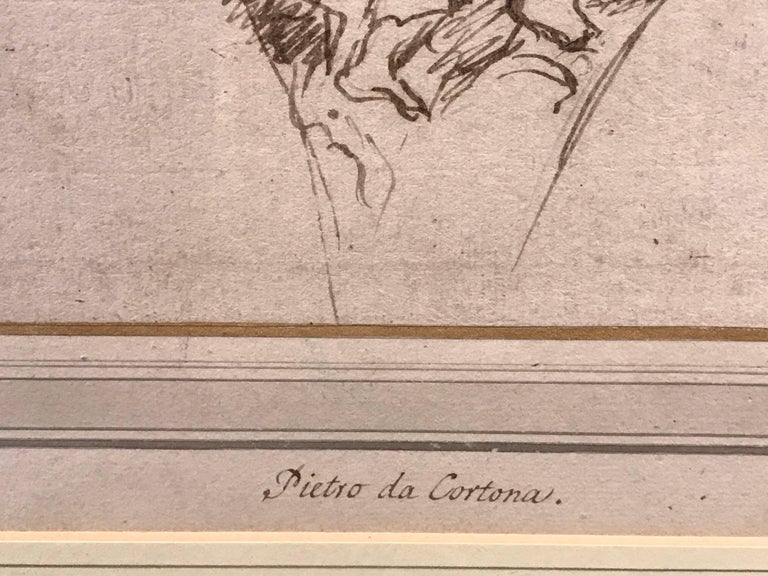 Pietro da Cortona - 17th Century Italian Baroque Old Master Ink Drawing ...
