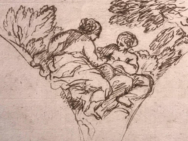 Pietro da Cortona - 17th Century Italian Baroque Old Master Ink Drawing ...