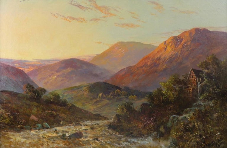 Francis E. Jamieson - Antique Scottish Oil Painting Highland River ...