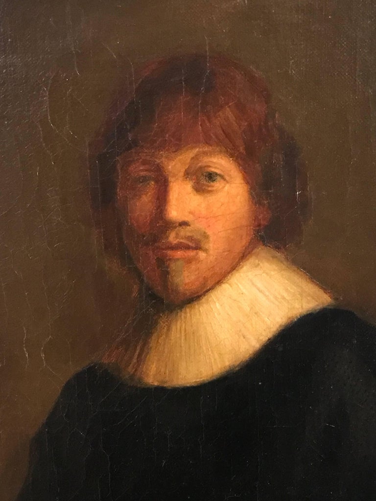 Unknown - The Dutch Gentleman, Fine Antique Oil Painting on Canvas at ...