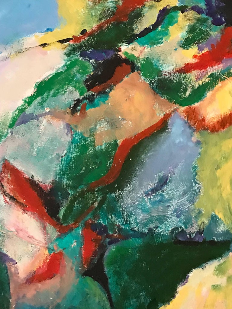 Armand Rottenberg - Large French Expressionist Abstract Oil Painting ...