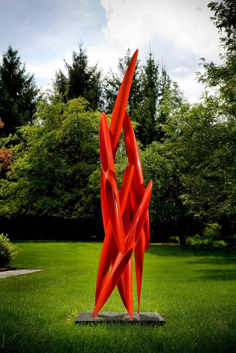 Alexander Liberman - 20th Century Aim Sculpture in Painted Aluminum For ...