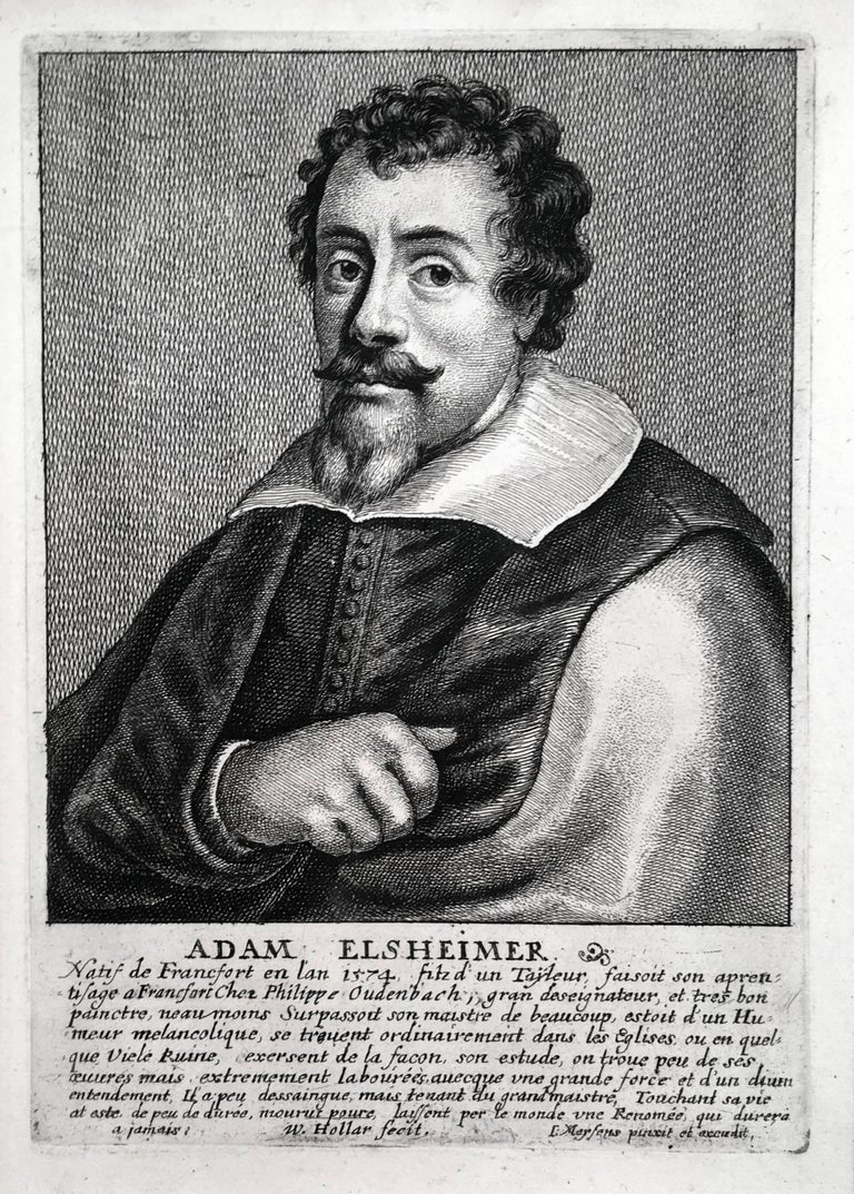 Wenceslaus Hollar - Adam Elsheimer, etching after a painting of ...