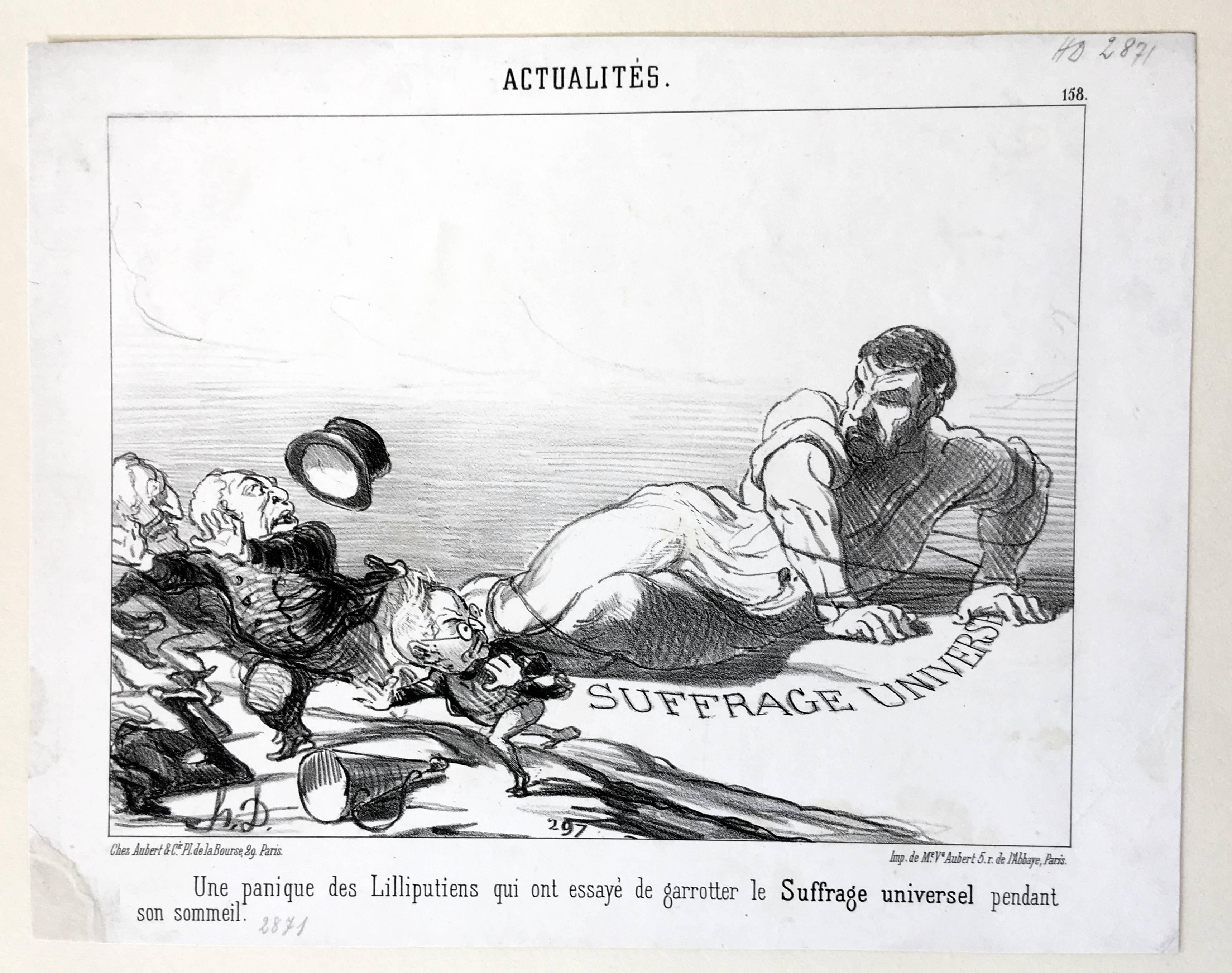 Honoré Daumier - Panic of the Lillputians at 1stDibs