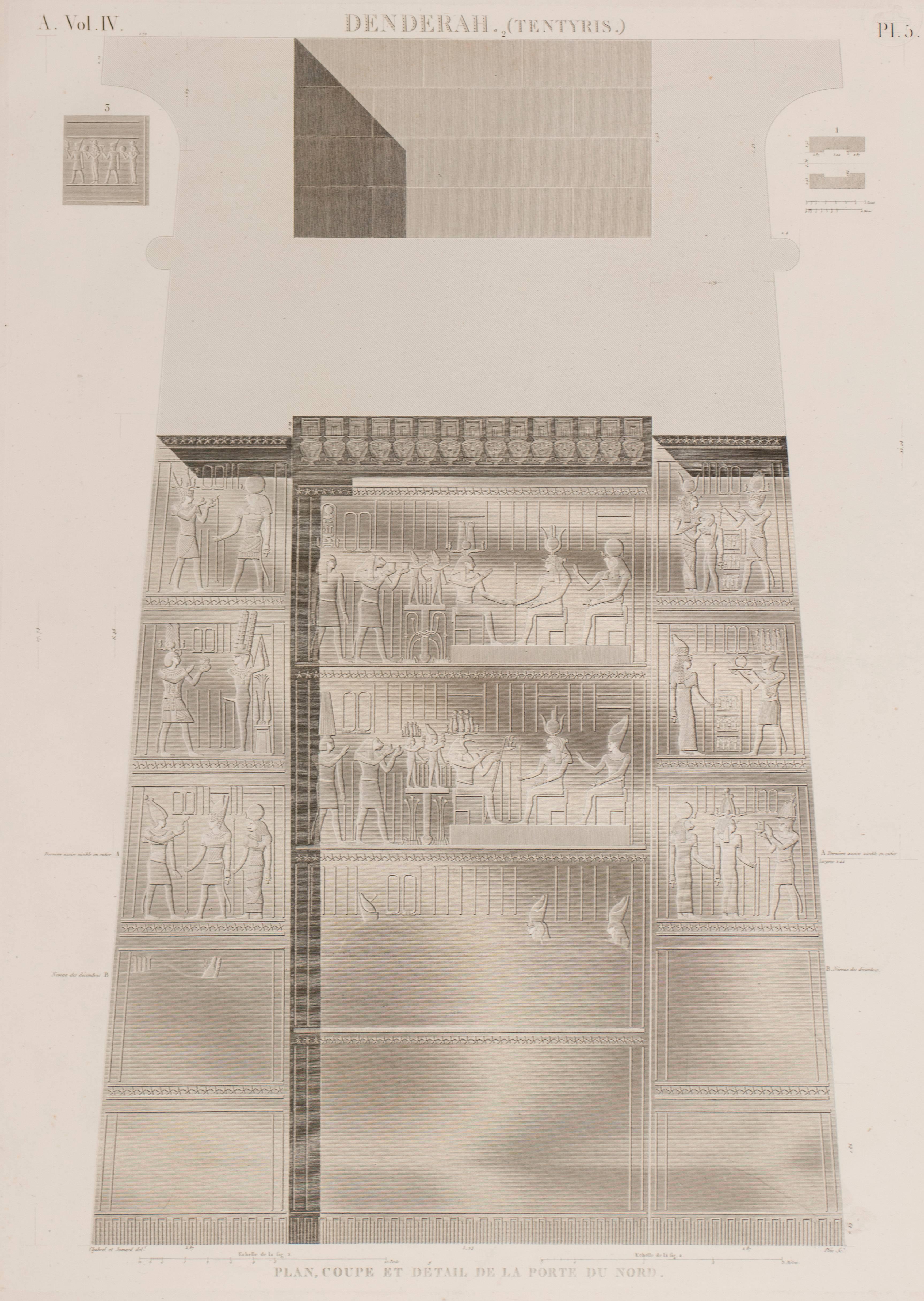Unknown - Temple of Denderah, Ancient Egypt For Sale at 1stDibs