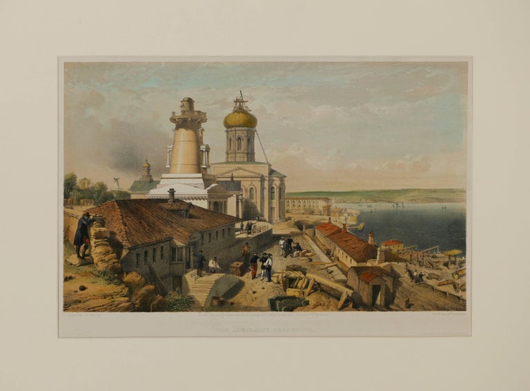William Simpson - Crimean War lithograph, The Admiralty, Sebastopol For ...