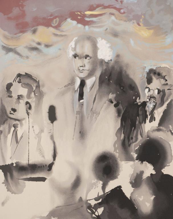 Salvador Dalí­ - David Ben Gurion reads the Declaration of Independence ...