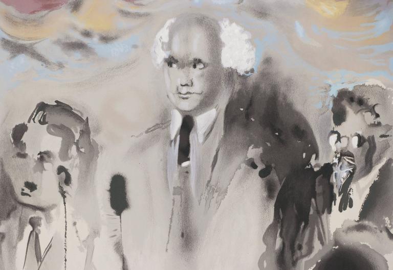 Salvador Dalí­ - David Ben Gurion reads the Declaration of Independence ...