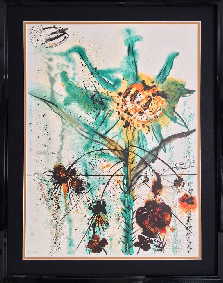 Salvador Dalí­ - Sunflower Goddess, Print For Sale at 1stdibs