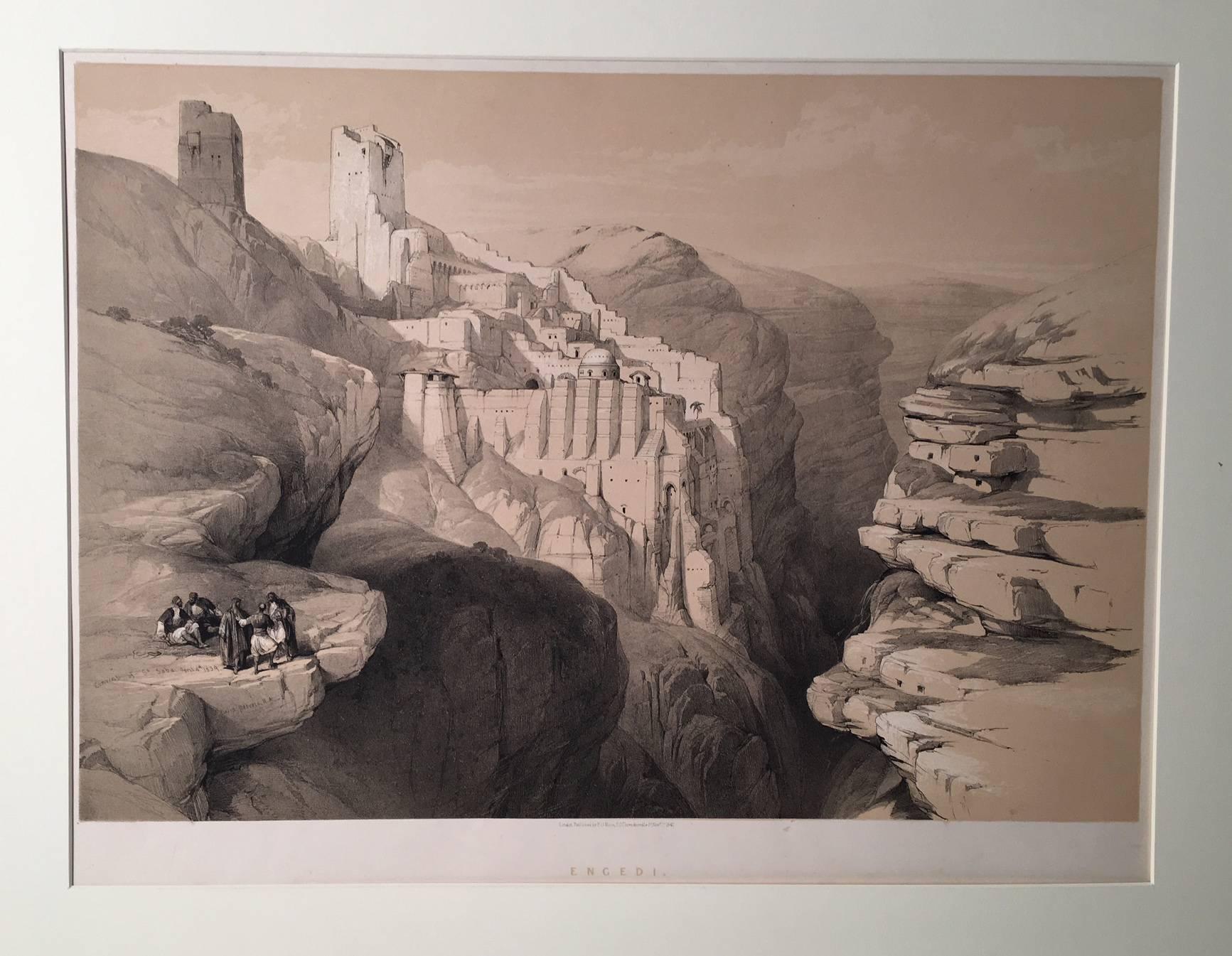 David Roberts - Engedi, The Convent of St. Saba at 1stDibs | robert ...