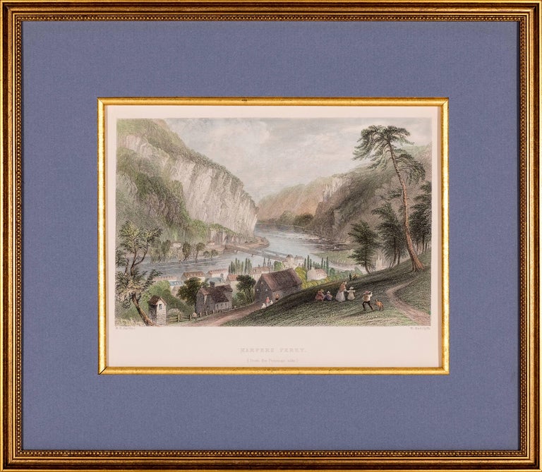 W. H. Bartlett - Harper's Ferry from the Potomac Side For Sale at 1stDibs