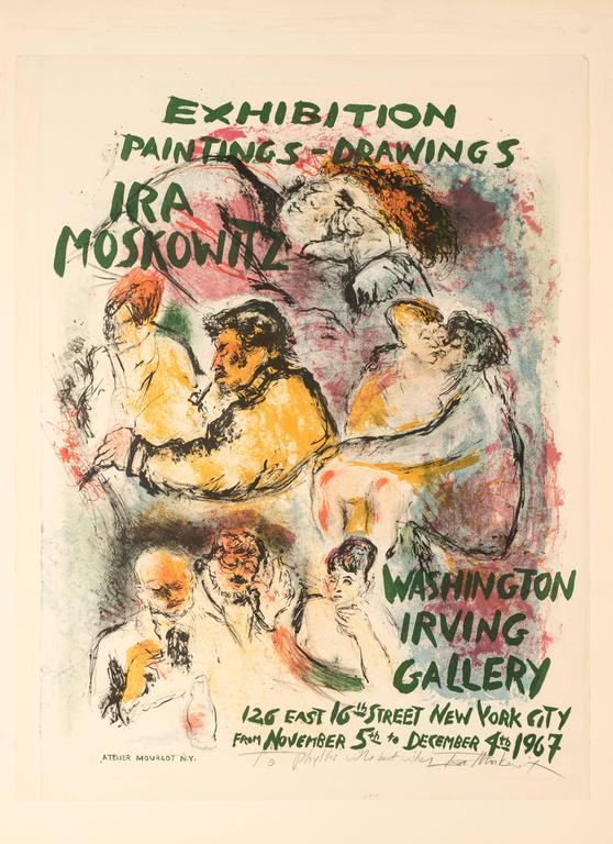 Ira Moskowitz - Exhibition Poster, Print For Sale at 1stdibs
