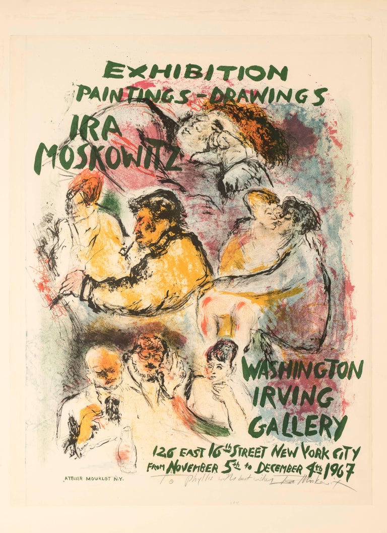 Ira Moskowitz - Exhibition Poster For Sale at 1stDibs