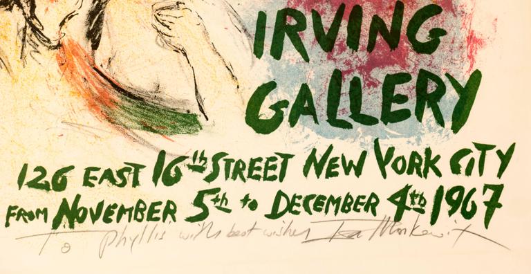 Ira Moskowitz - Exhibition Poster For Sale at 1stDibs