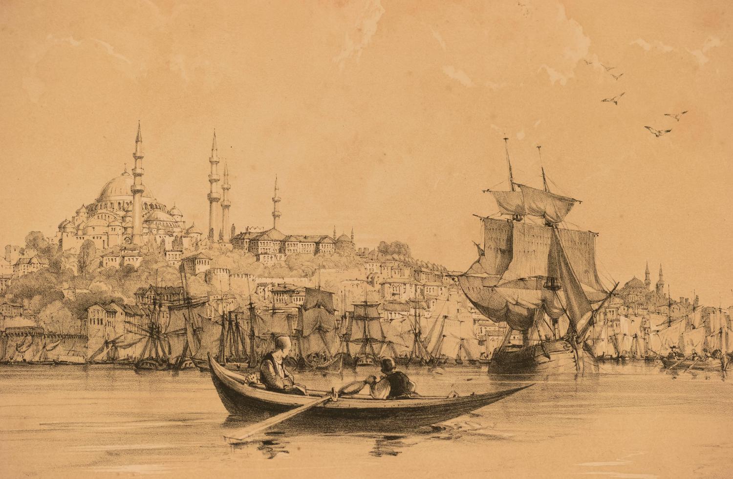 John Frederick Lewis - Port of Constantinople For Sale at 1stdibs