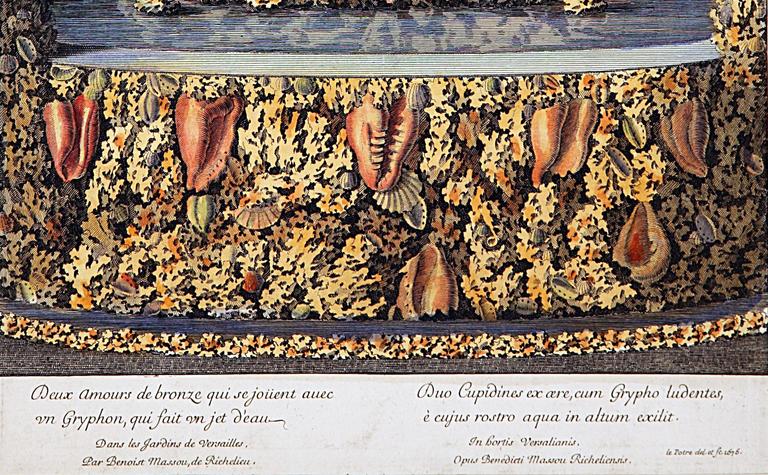 Jean Le Pautre - Versailles:Two Cupids at Play with a Griffin For Sale ...