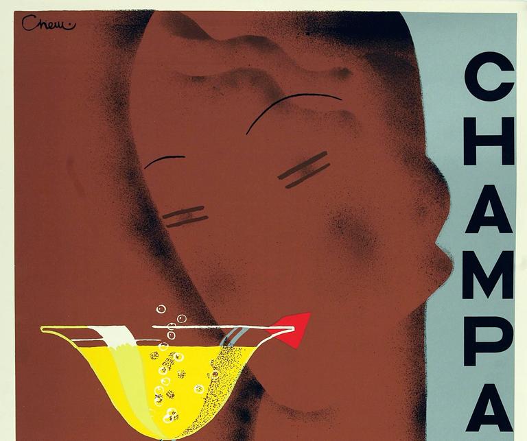 Unknown - Moet Chandon Champagne poster For Sale at 1stDibs | moet ...