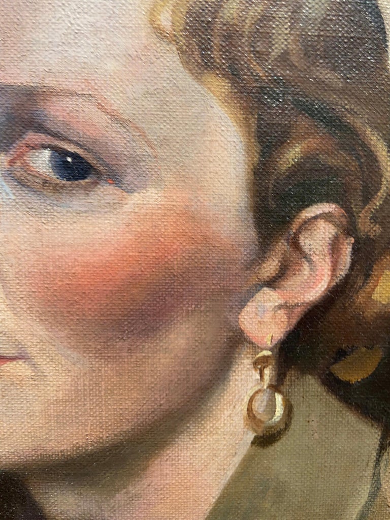 John Howard Hale - Portrait of Nancy Wellburn, Original 20th Century ...