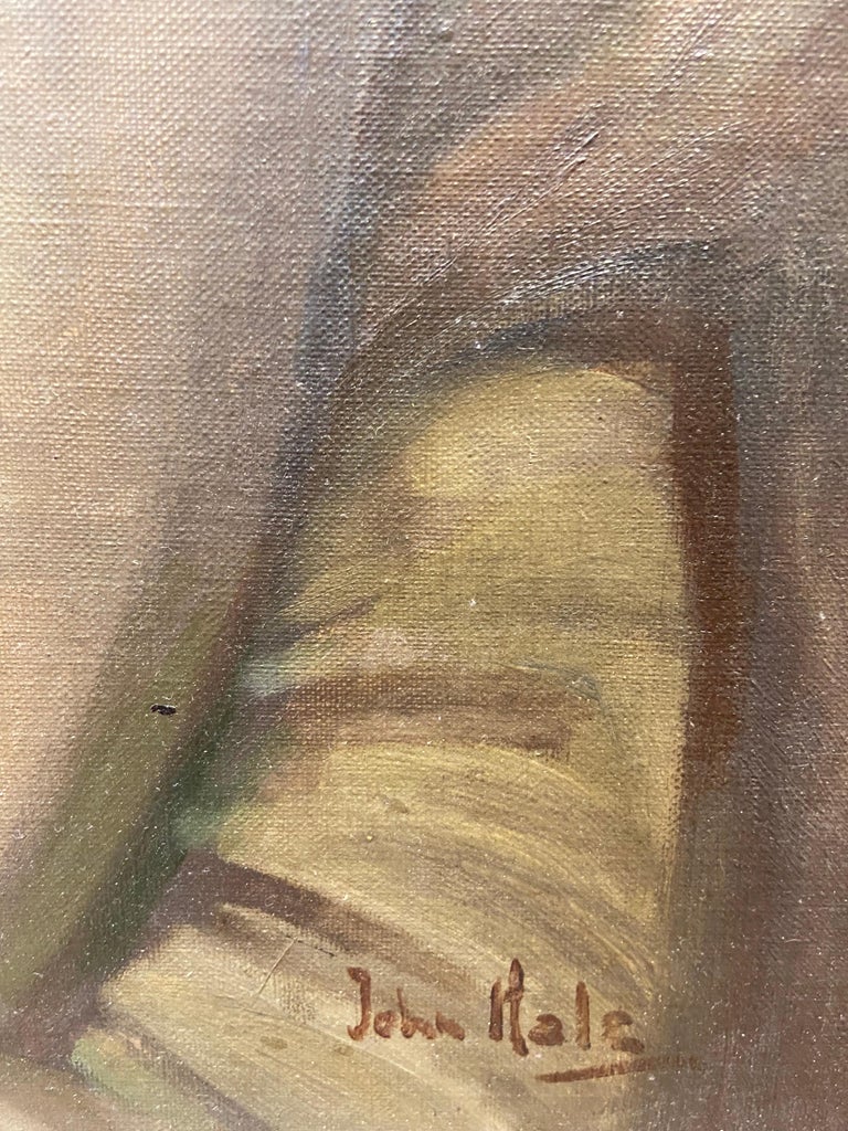 John Howard Hale - Portrait of Nancy Wellburn, Original 20th Century ...