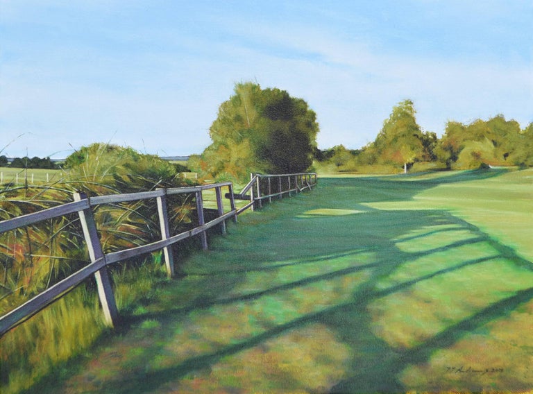 Jeremy Andrews - A Field in Summer - Photo-realism Oil, 20th Century ...