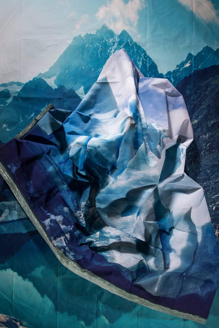 Kalee Appleton - Kalee Appleton, Glacier in Glacier Lake, framed unique ...