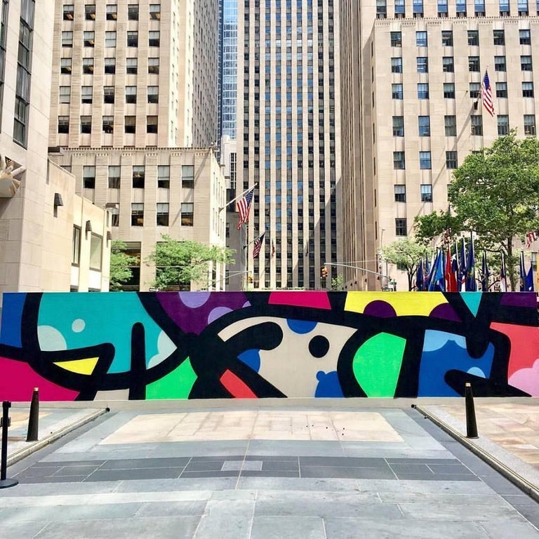 JM Rizzi - RM Rizzi, Silver on Black, abstract expressionist acrylic ...