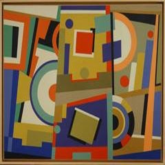 Pedrini Silvia - Orphisme Triptych, Painting For Sale at 1stdibs