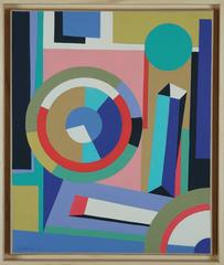 Pedrini Silvia - Orphisme Triptych, Painting at 1stdibs