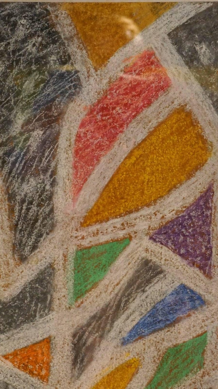 Henri Goetz - Abstract Composition HG , 1980 - pastel, 82x122 cm ...