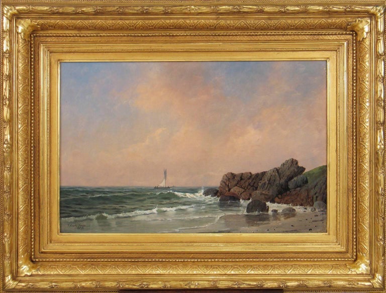 Thomas Clarkson Oliver - Scene Along the Massachusetts Coast For Sale ...