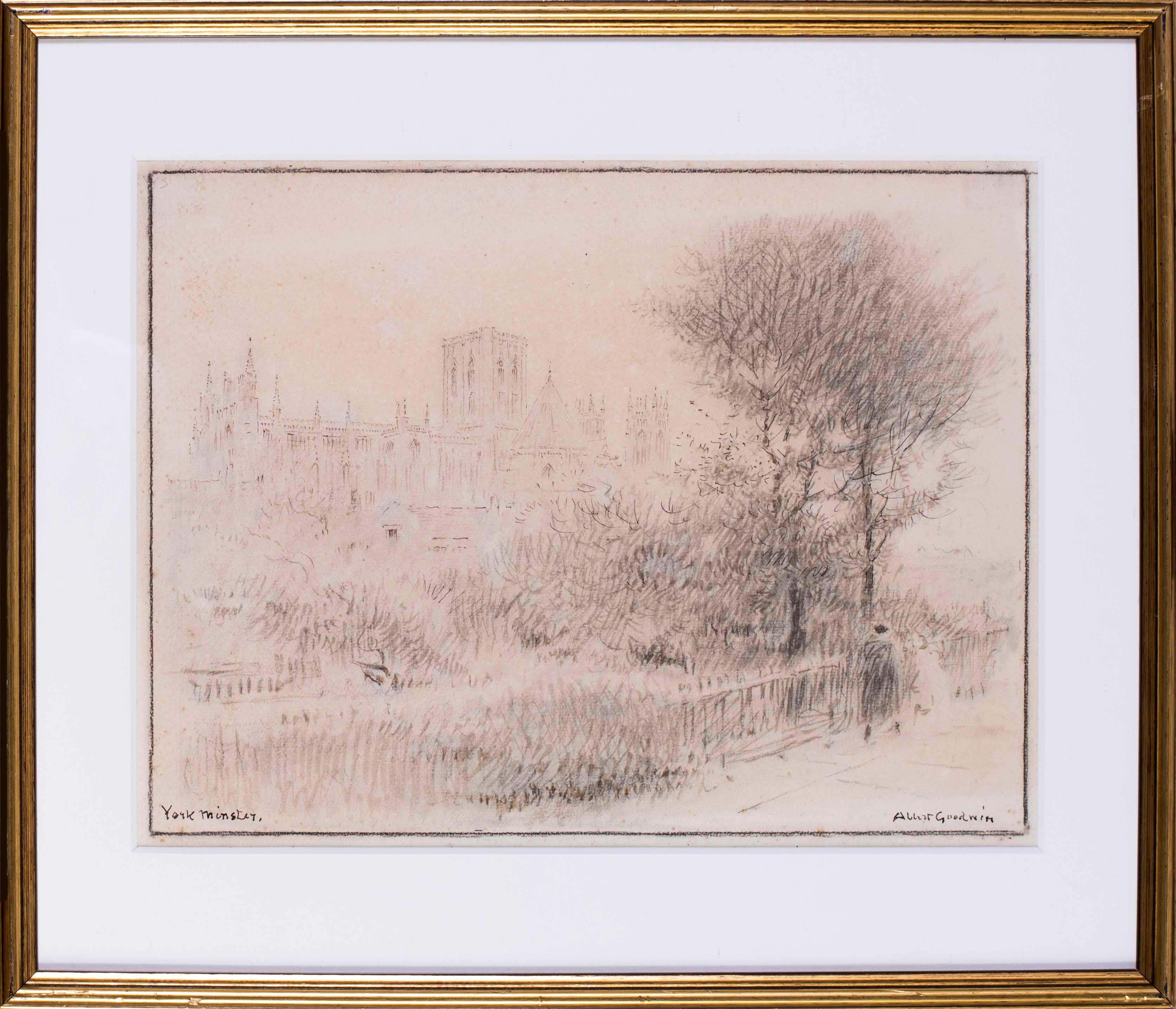 Albert Goodwin - Nocturne Altdorf - British artist 20's watercolour ...