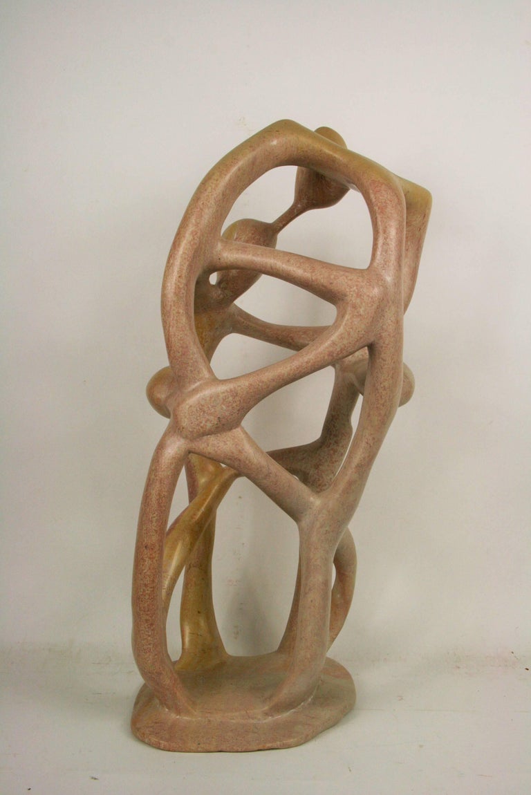 Unknown - Abstract Mid Century Figural Stone Sculpure For Sale at 1stDibs