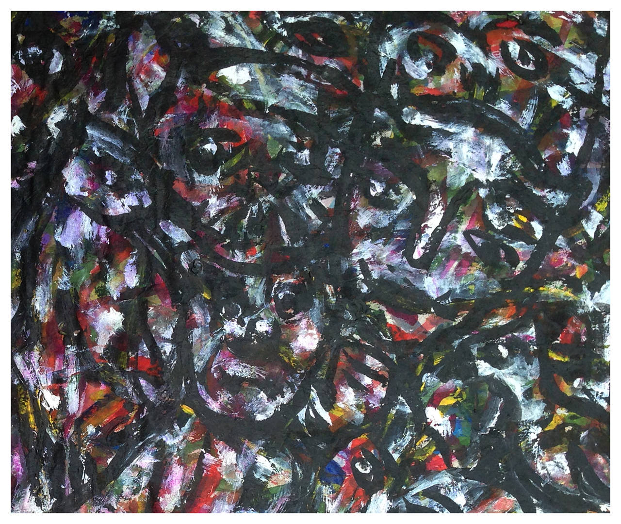 Honora Berg - Animal Faces Abstract at 1stDibs