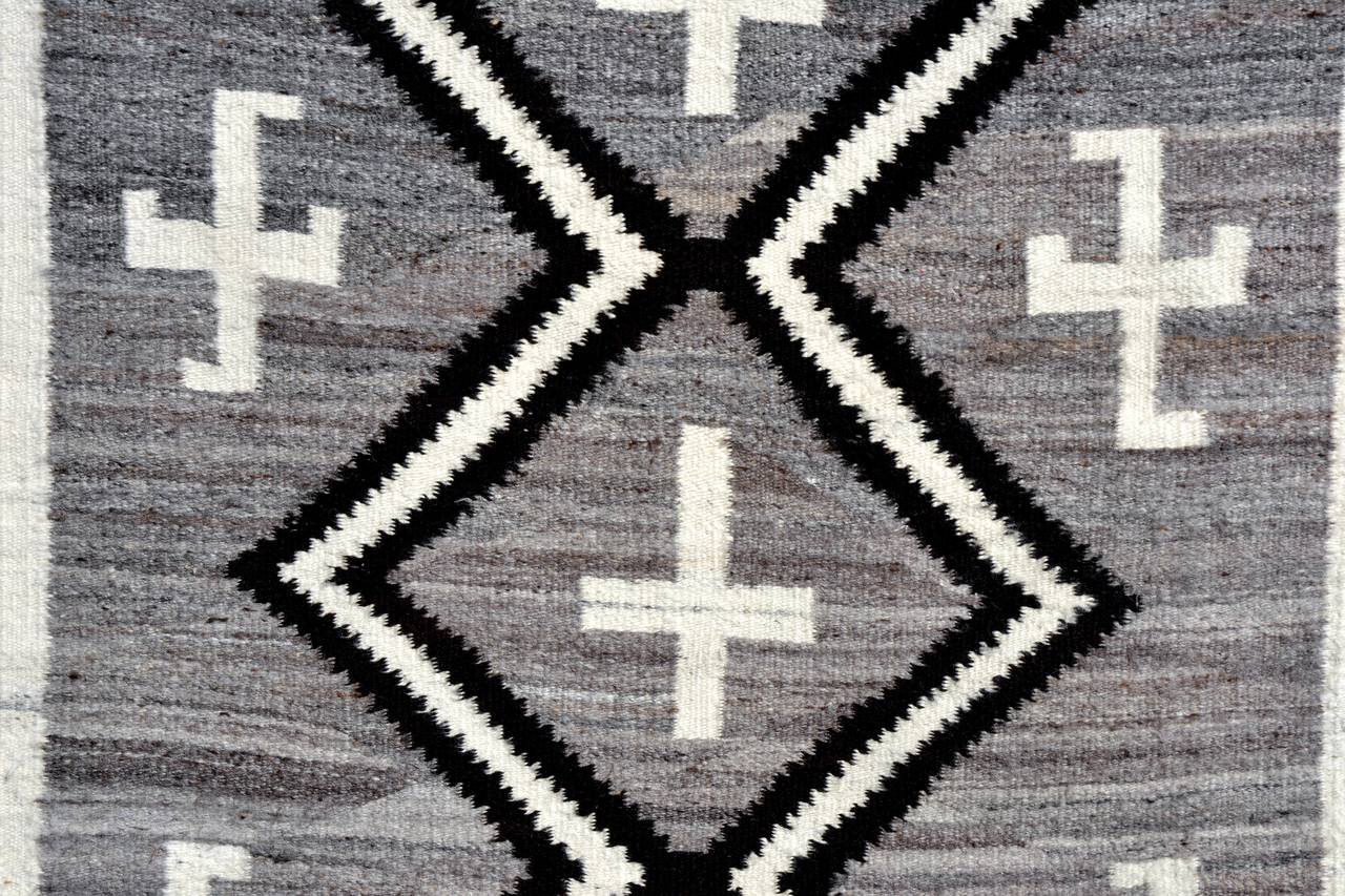 Unknown - Navajo Rug with Spider Woman Cross and Whirling Logs at 1stDibs