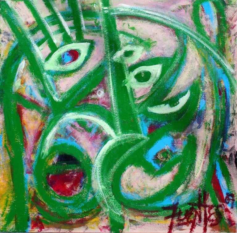 Daniel David Fuentes - Garden Eyes Abstract For Sale at 1stDibs