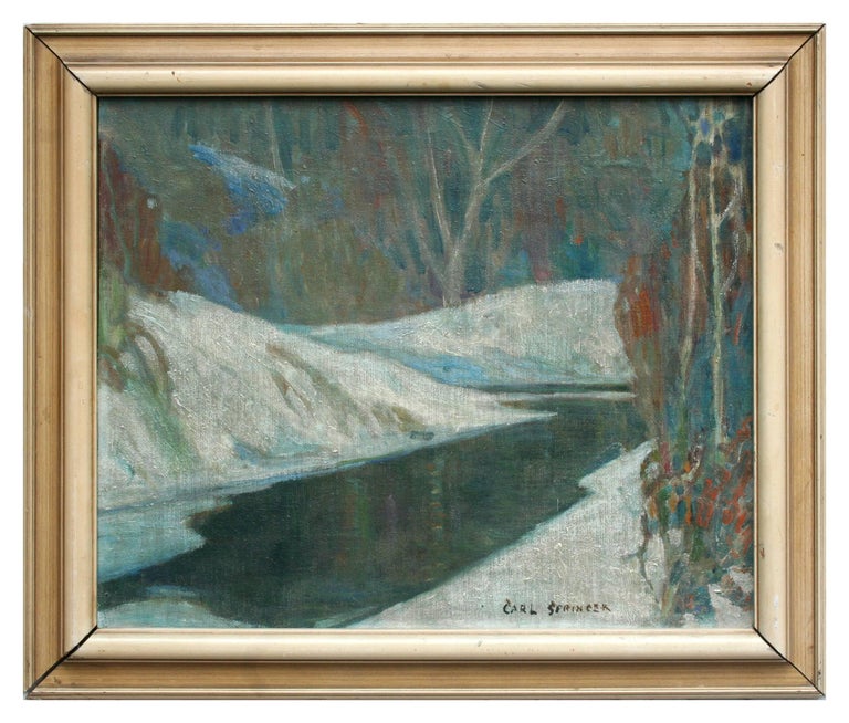 Carl Springer - Early 20th Century Snowy River Landscape by Carl ...