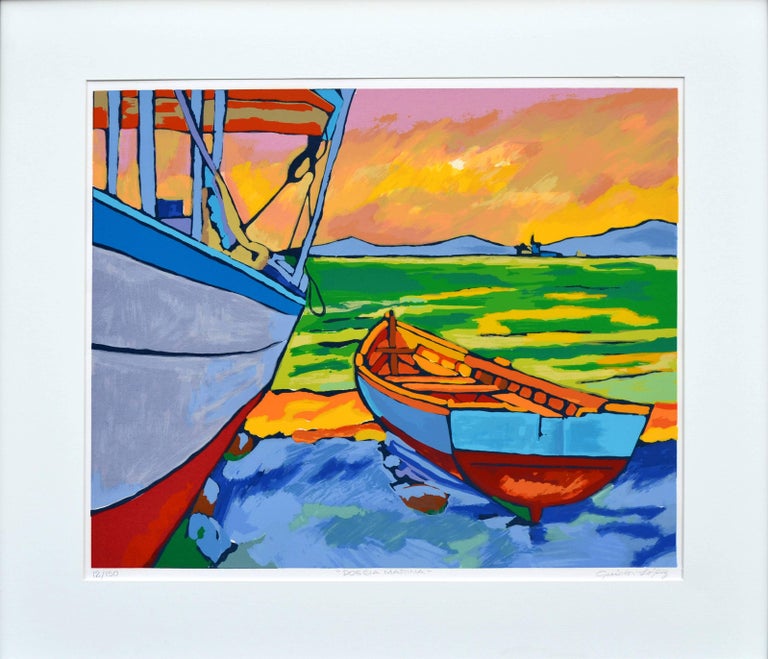 Guido Lopez - Poezia Marina, Spain - Abstract Landscape For Sale at 1stDibs