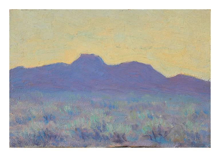 Conrad Buff - Mid Century Purple Desert Mountains at 1stDibs