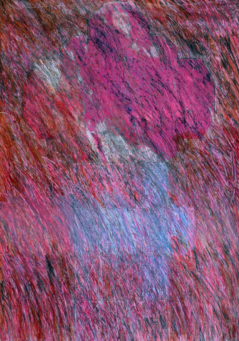Maureen Fenton-Hansen - Vintage Magenta Abstract For Sale at 1stDibs
