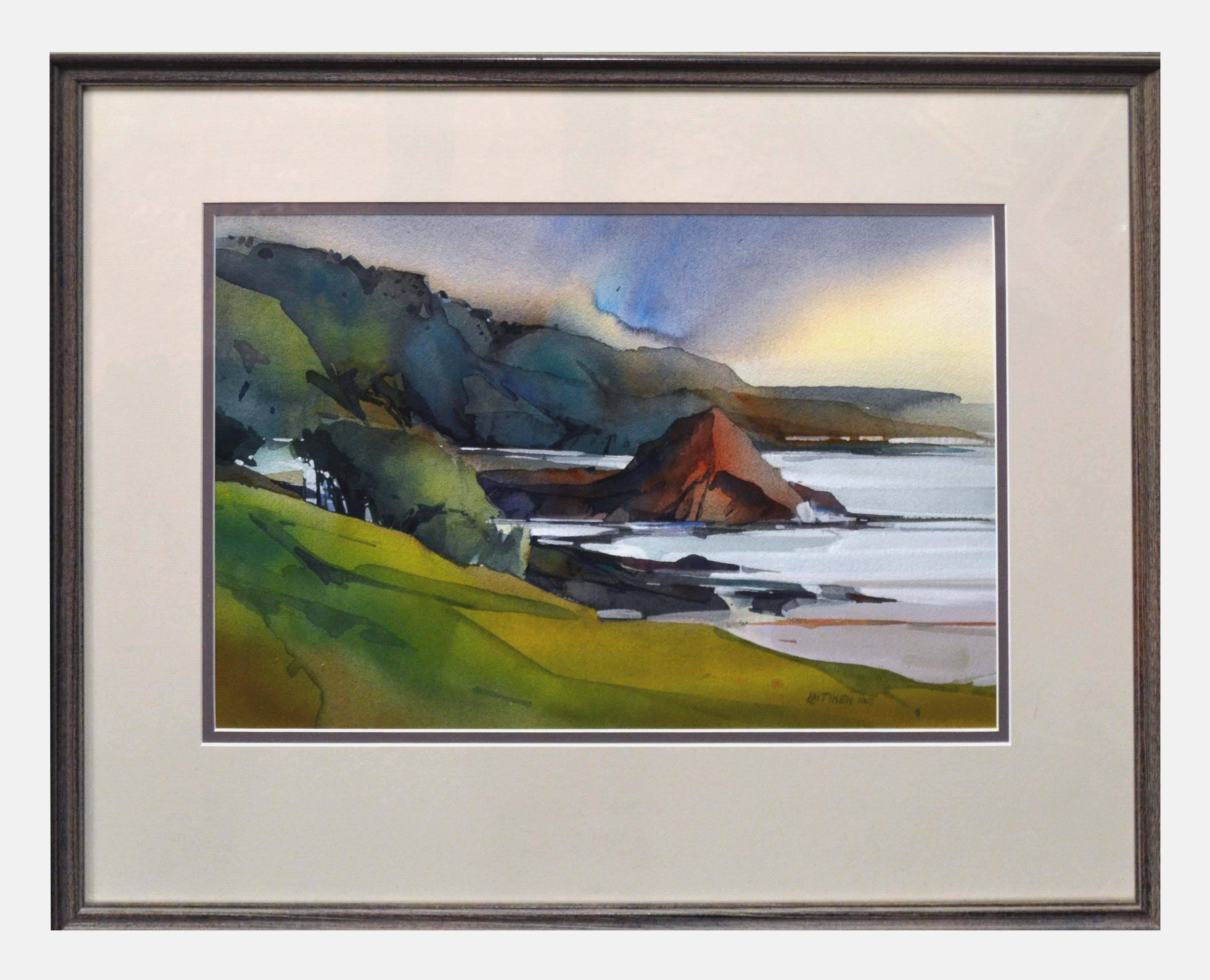 Dale Laitinen - California Coastal Watercolor at 1stDibs | dale ...