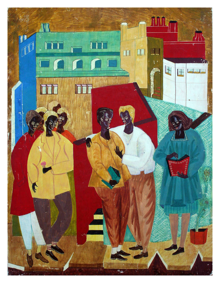 Virginia Gould - 1940's Berkeley Street Scene, California at 1stDibs