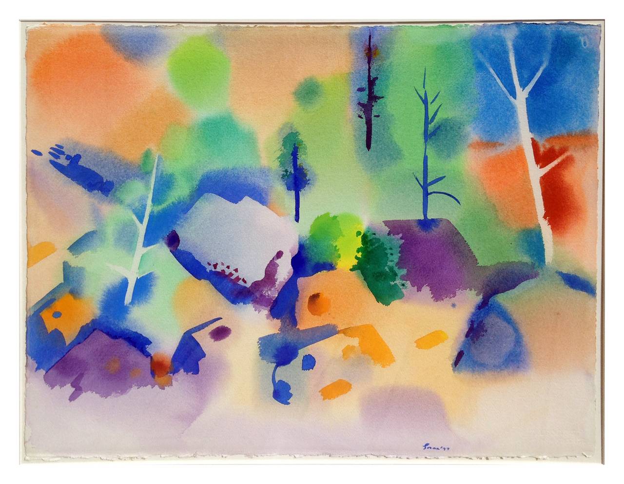 Erle Loran - Boulders and Trees For Sale at 1stDibs | erle loran, erle ...