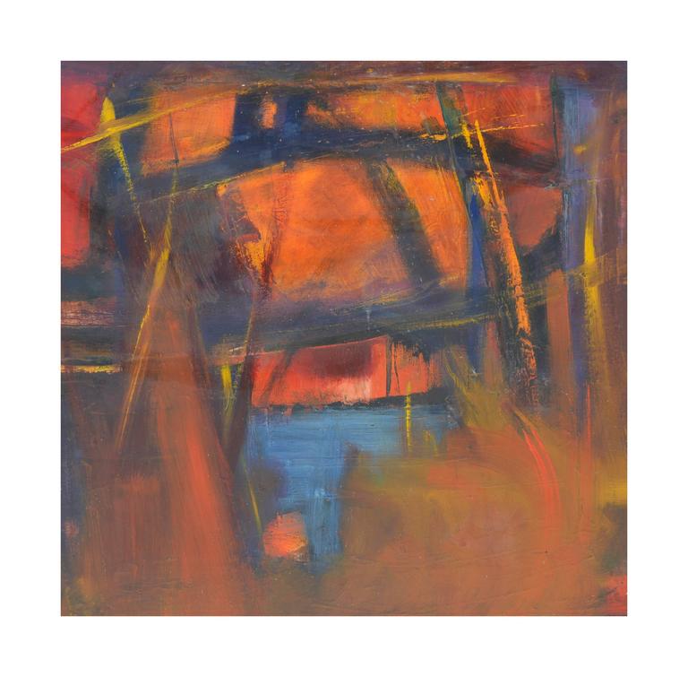 Shahin Rafii Tabatabai - Orange Abstract at 1stDibs