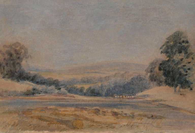 John Varley - Golden Fields -Turn of 19th Century North Wales Landscape ...