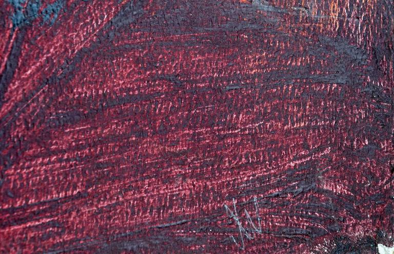 Julius Wasserstein - Abstract Expression in Black For Sale at 1stDibs