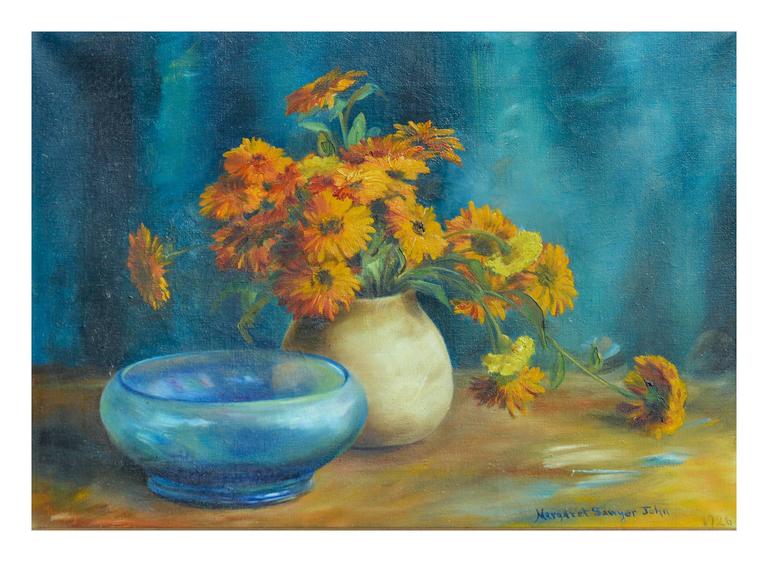 Margaret Caroline Sawyer John - Autumn Mums at 1stDibs